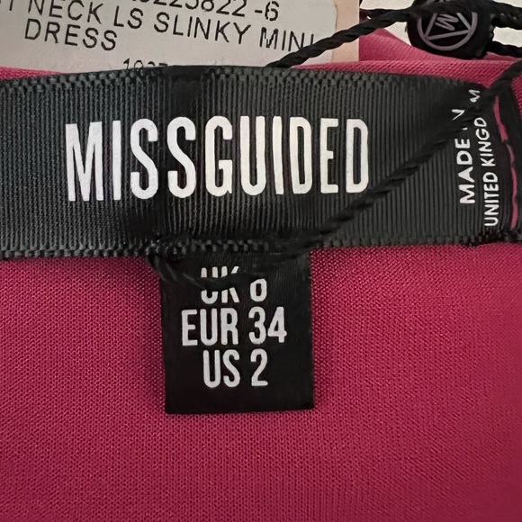Missguided | Dresses | Missguided Petite Pink Slinky Twist Mini Dress 2 ...